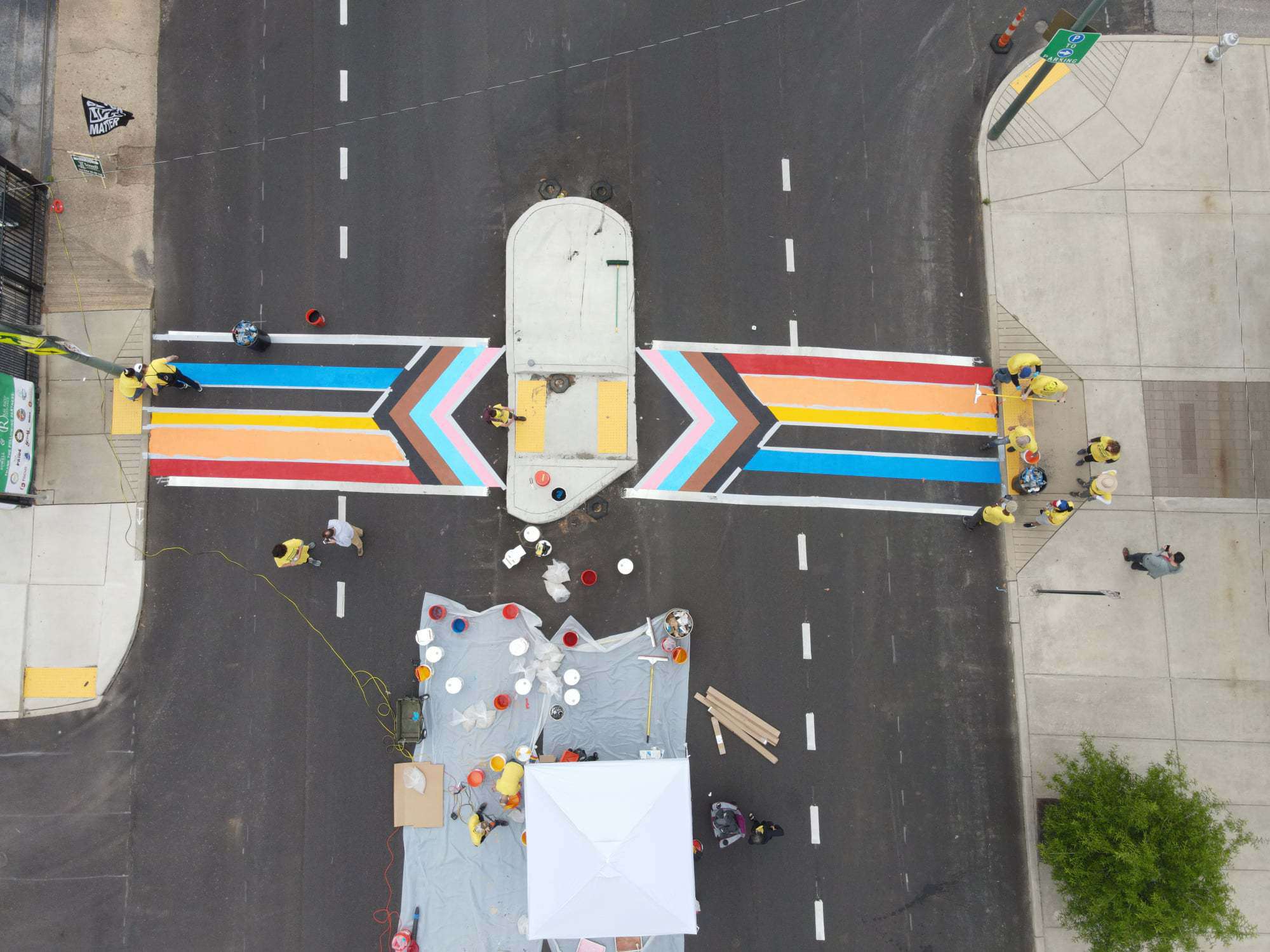 RRF, Sowell Realtors Create BLM, Rainbow Crosswalks - Ray Rico Freelance
